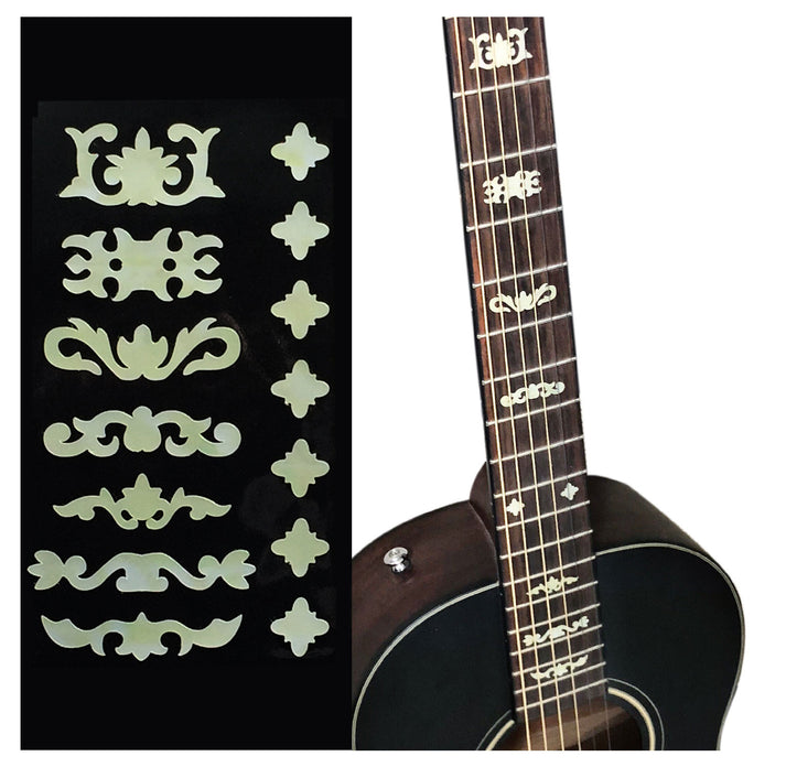 Deluxe#1 - Traditional Pattern Fret Markers for Guitars / F-001DX-WT