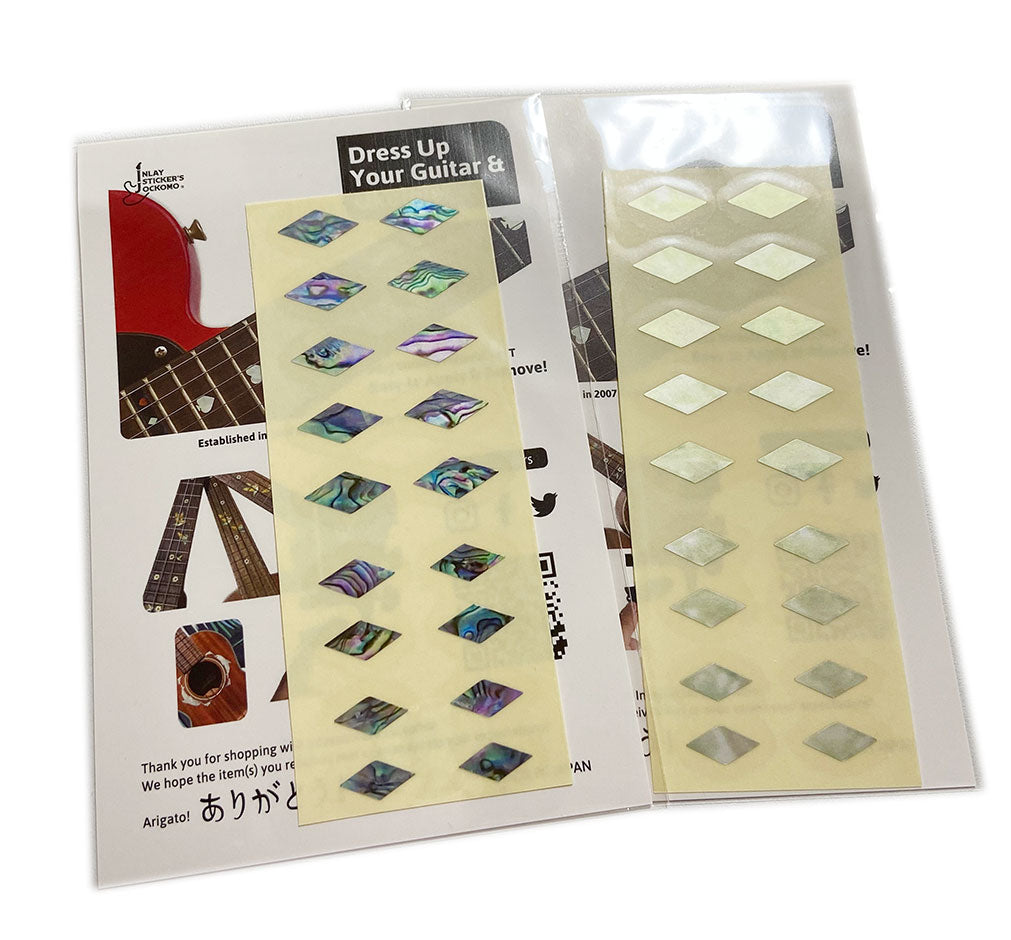 Traditional Slotted Diamond - Fret Markers for Guitars, Bass & Ukuleles