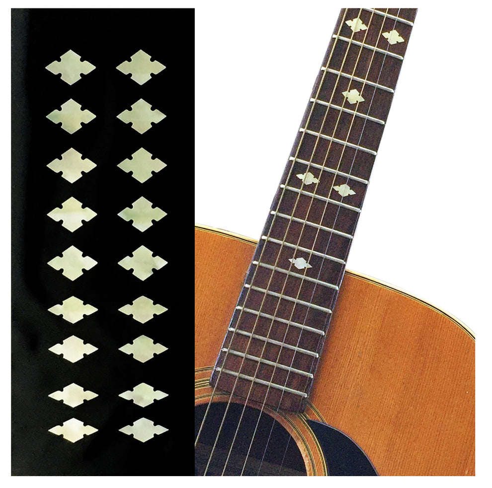 Traditional Slotted Diamond - Fret Markers for Guitars, Bass & Ukuleles
