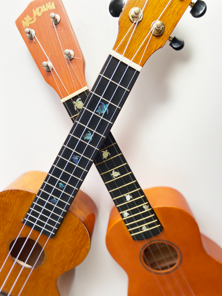 Hawaiian Sea Turtles (Honu) - Fret Markers for Ukuleles