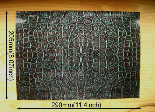 Faux-Leather Sticker /Crocodile Skin (Black) – Inlay Stickers Jockomo