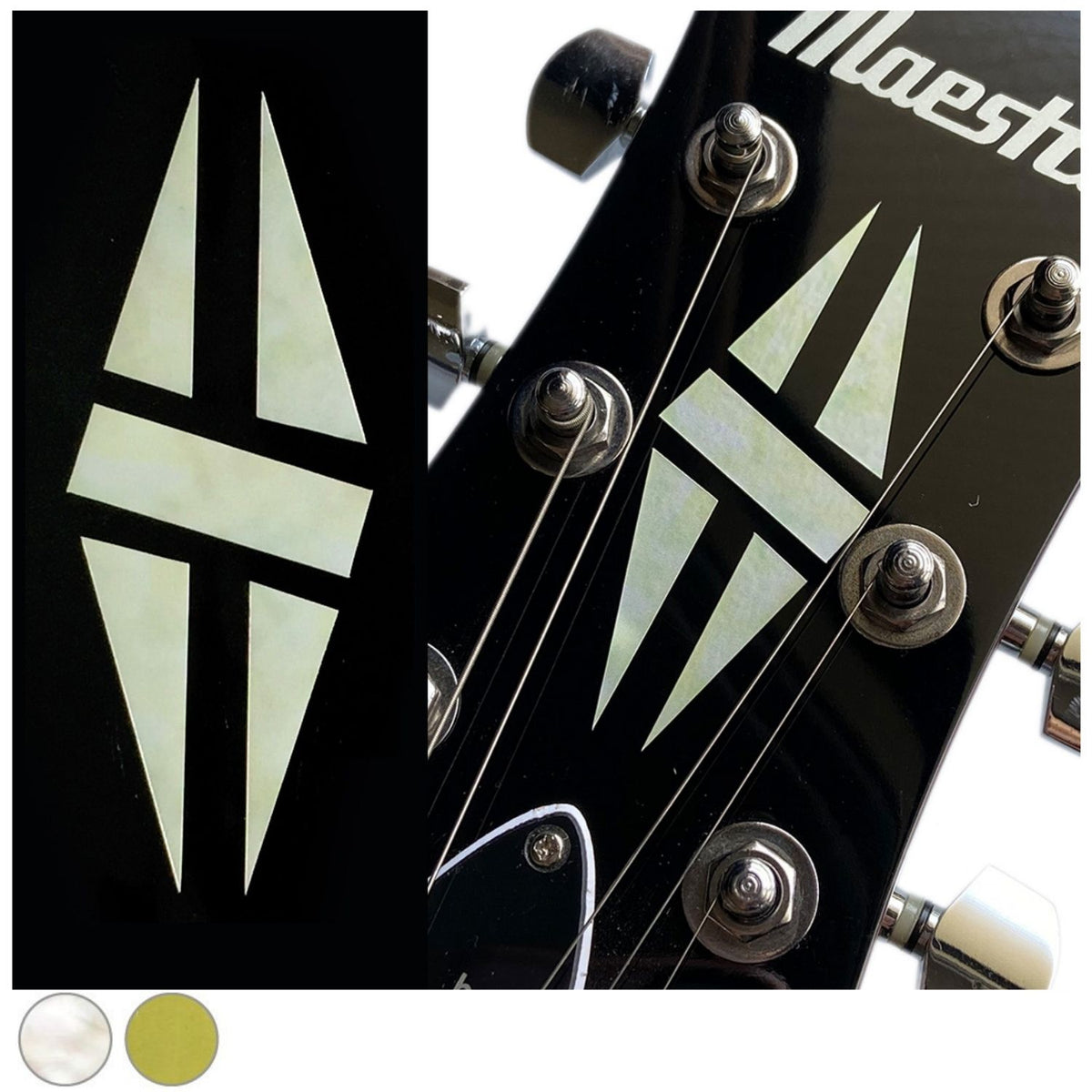 Diamond Hatch - Inlay Sticker for Guitar Headstock – Inlay Stickers Jockomo