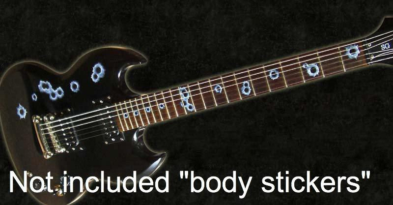 Bullet Holes - Fret Markers for Guitars – Inlay Stickers Jockomo