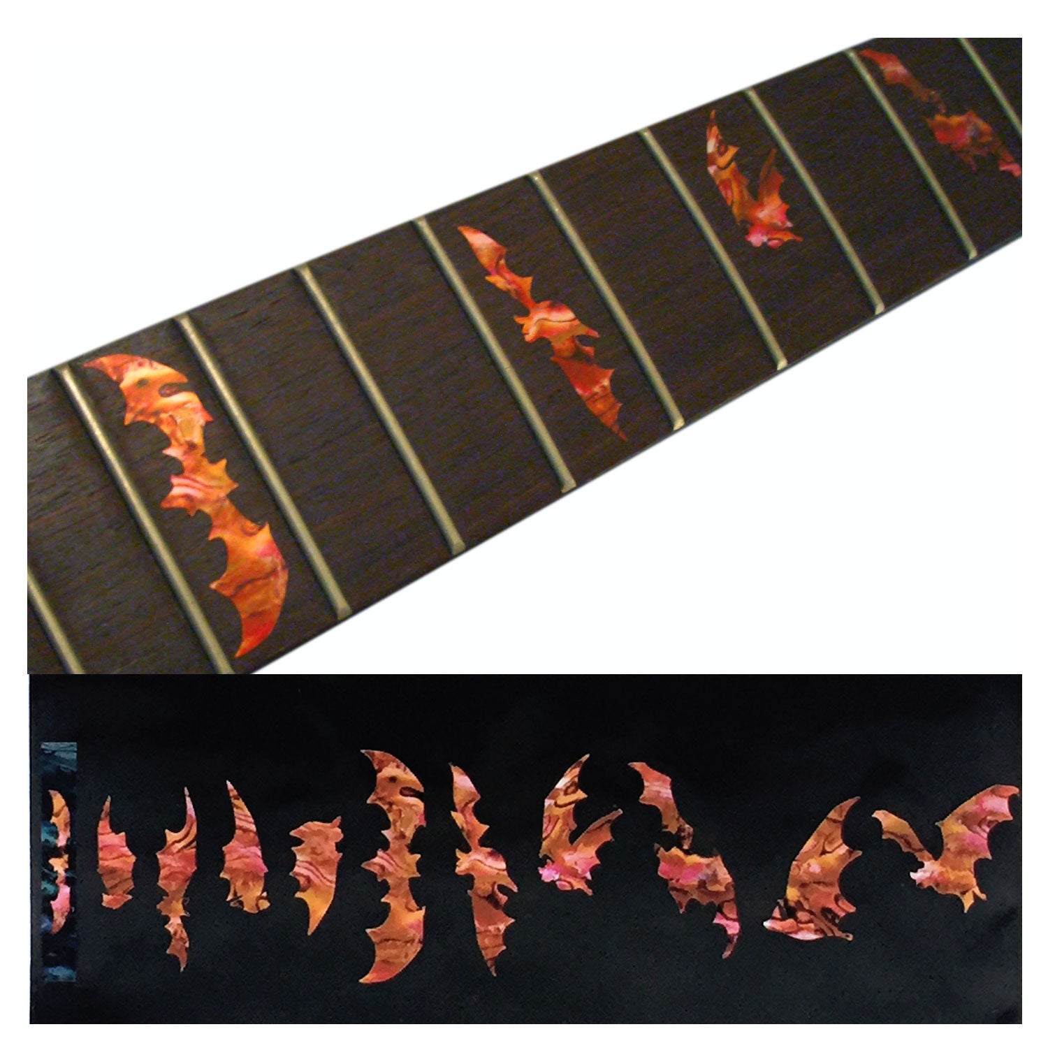 Bat Wings (Vampire Bats) - Fret Markers for Guitars & Bass – Inlay ...