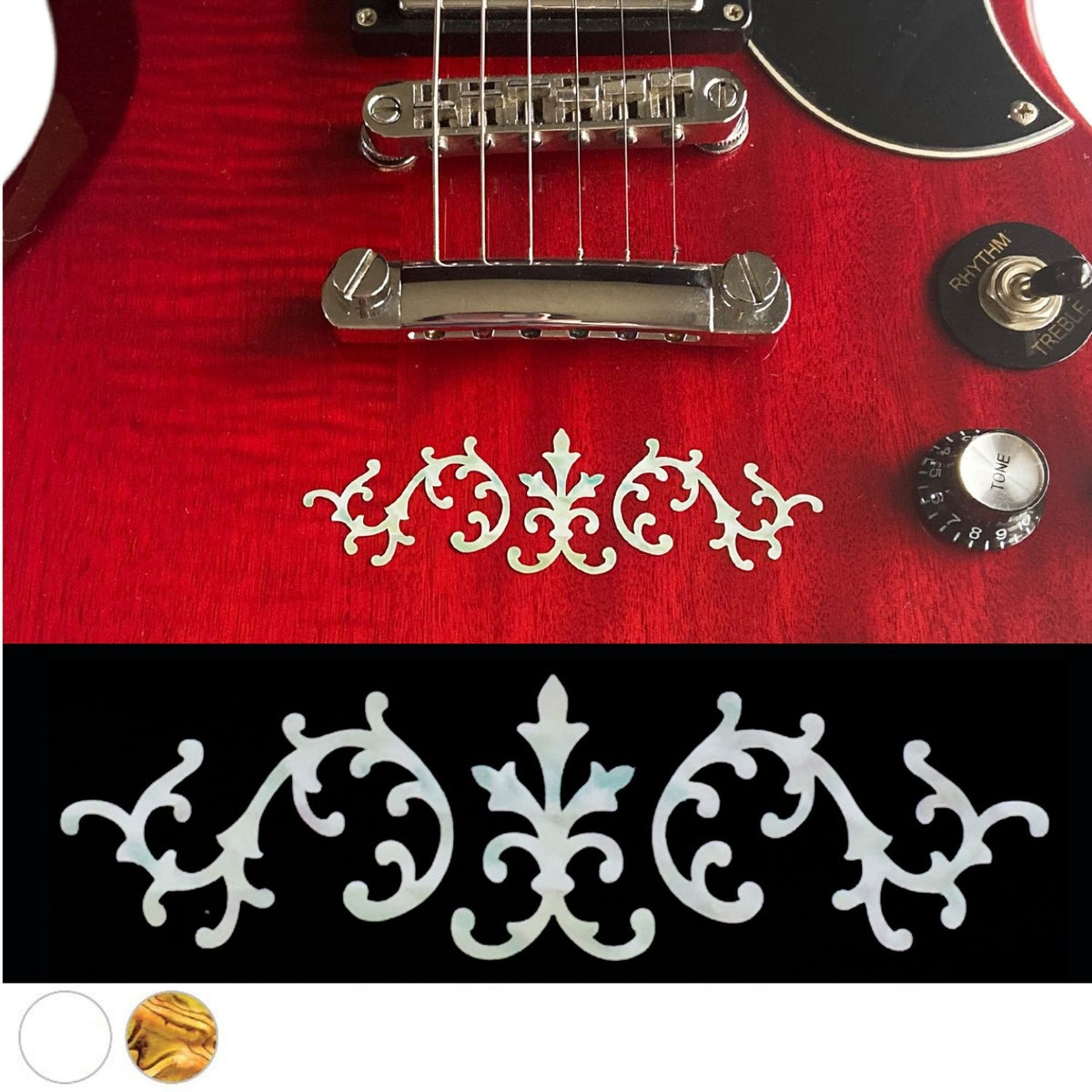 SRV Vines - Inlay Stickers Decals for Guitars & Bass – Inlay Stickers ...