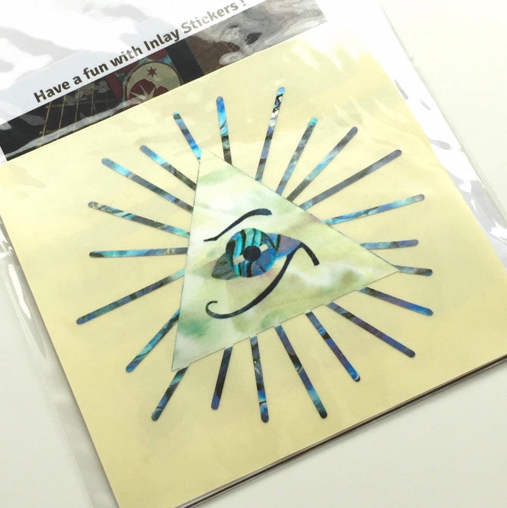 Pyramid / Psychedelic Eye Triangle - Inlay Sticker for Guitars & Bass ...