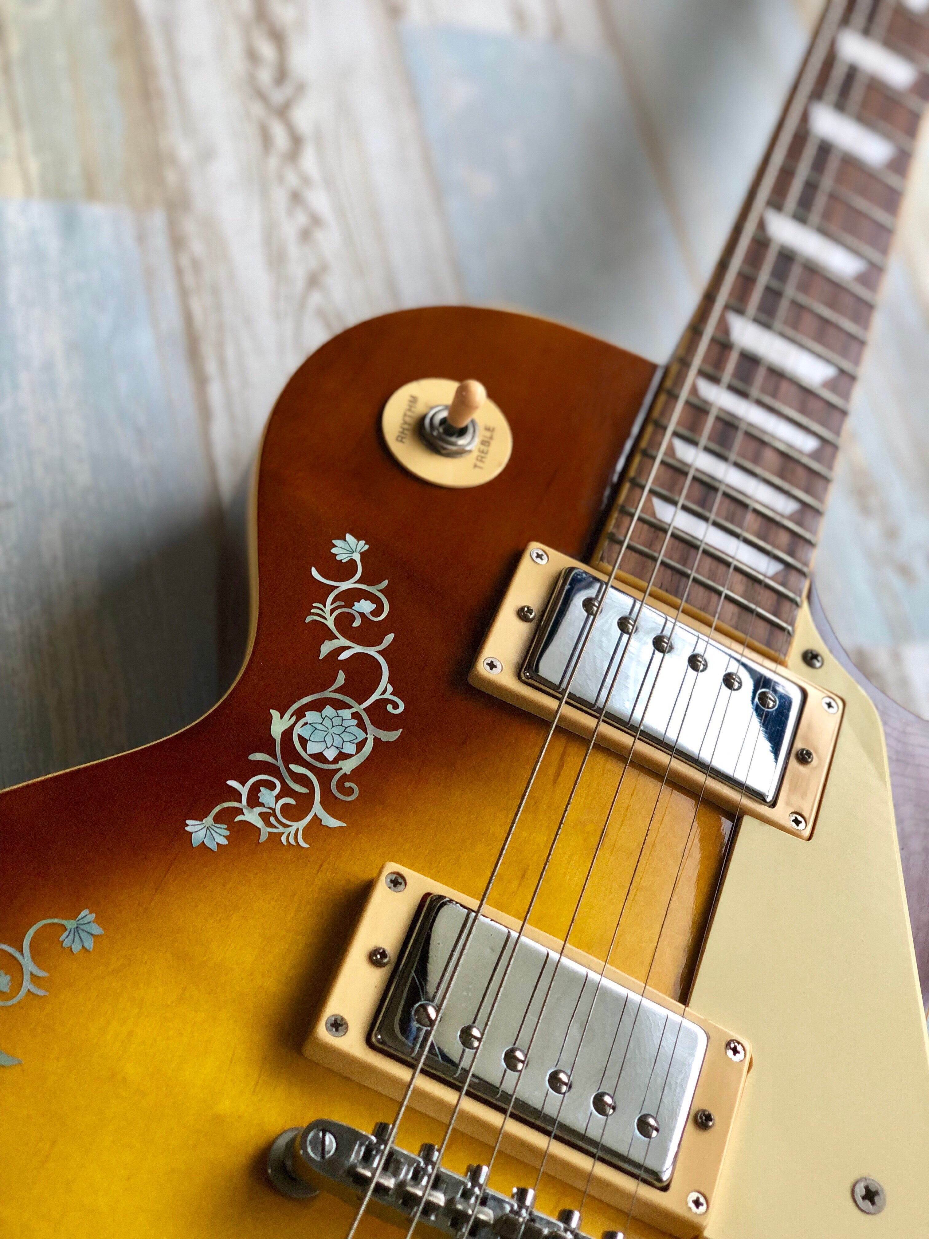 Oriental Flowers - Inlay Stickers for Guitars & Bass – Inlay Stickers ...