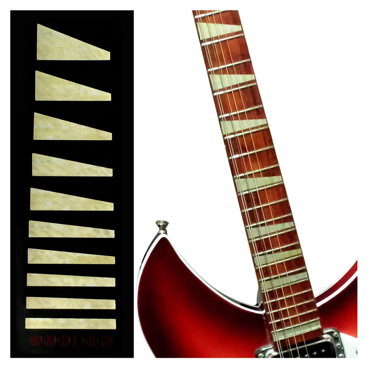 Ricky Triangles - Fret Markers for Guitars – Inlay Stickers Jockomo