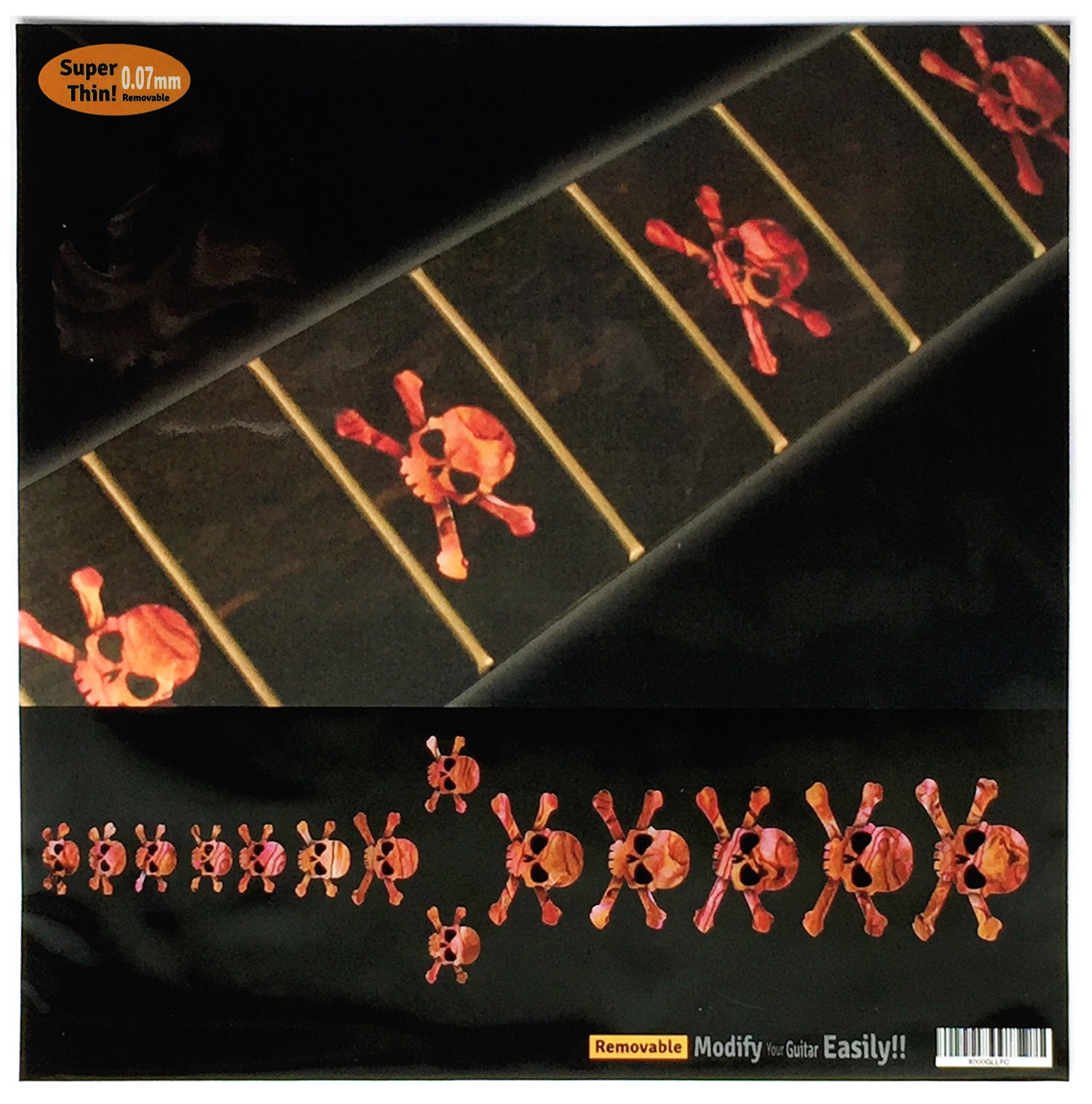 Skulls - Fret Markers for Guitars & Bass / F-067SK – Inlay Stickers Jockomo