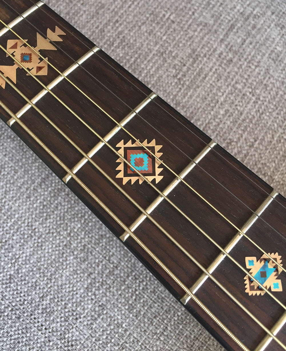 Native American Style Ethnic Pattern Fret Markers for Guitars – Inlay ...