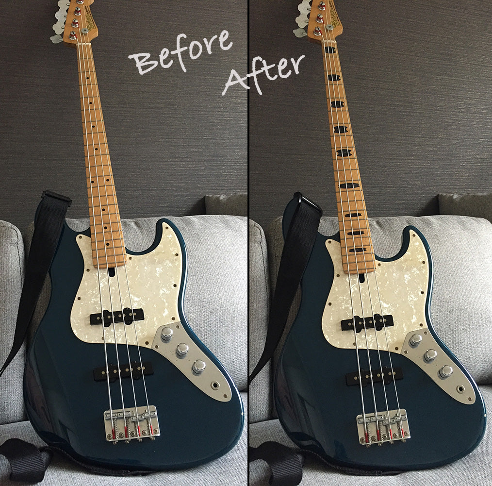 Oval Crowns - Fret Markers for Bass – Inlay Stickers Jockomo