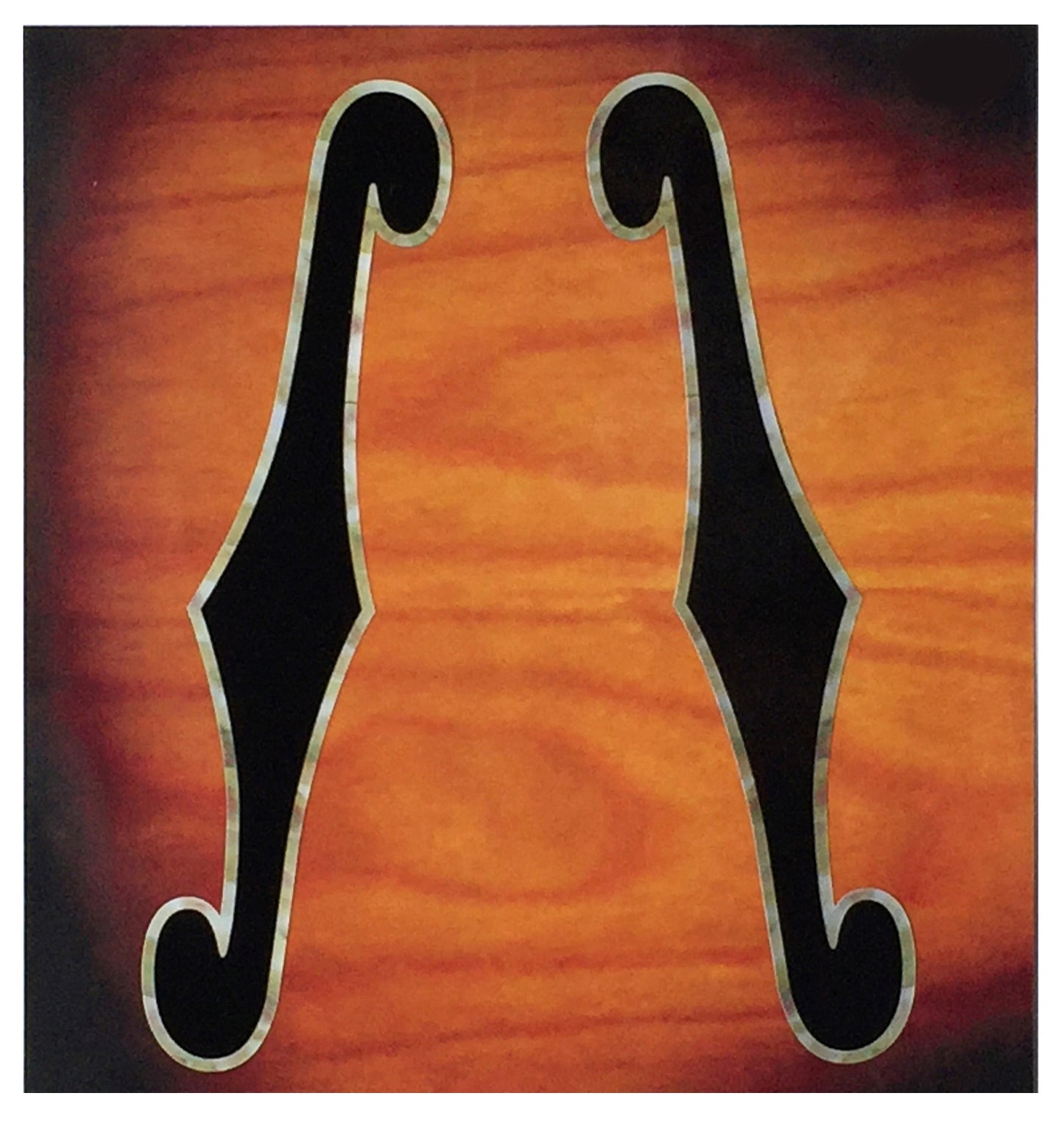 Telly Style F-Hole / Faux-Hole Sticker for Guitars & Bass