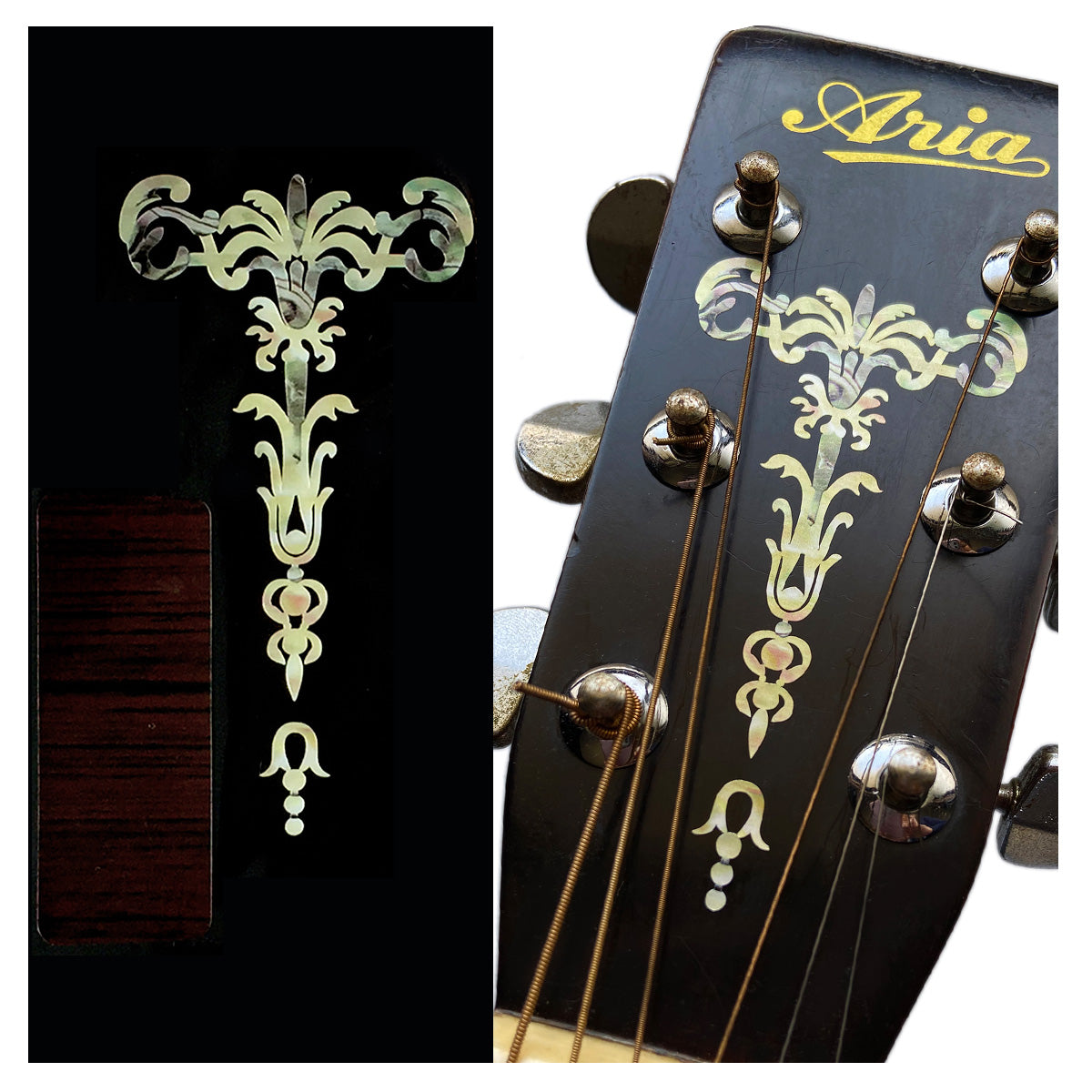 Gothic Torch - Inlay Sticker for Headstock – Inlay Stickers Jockomo