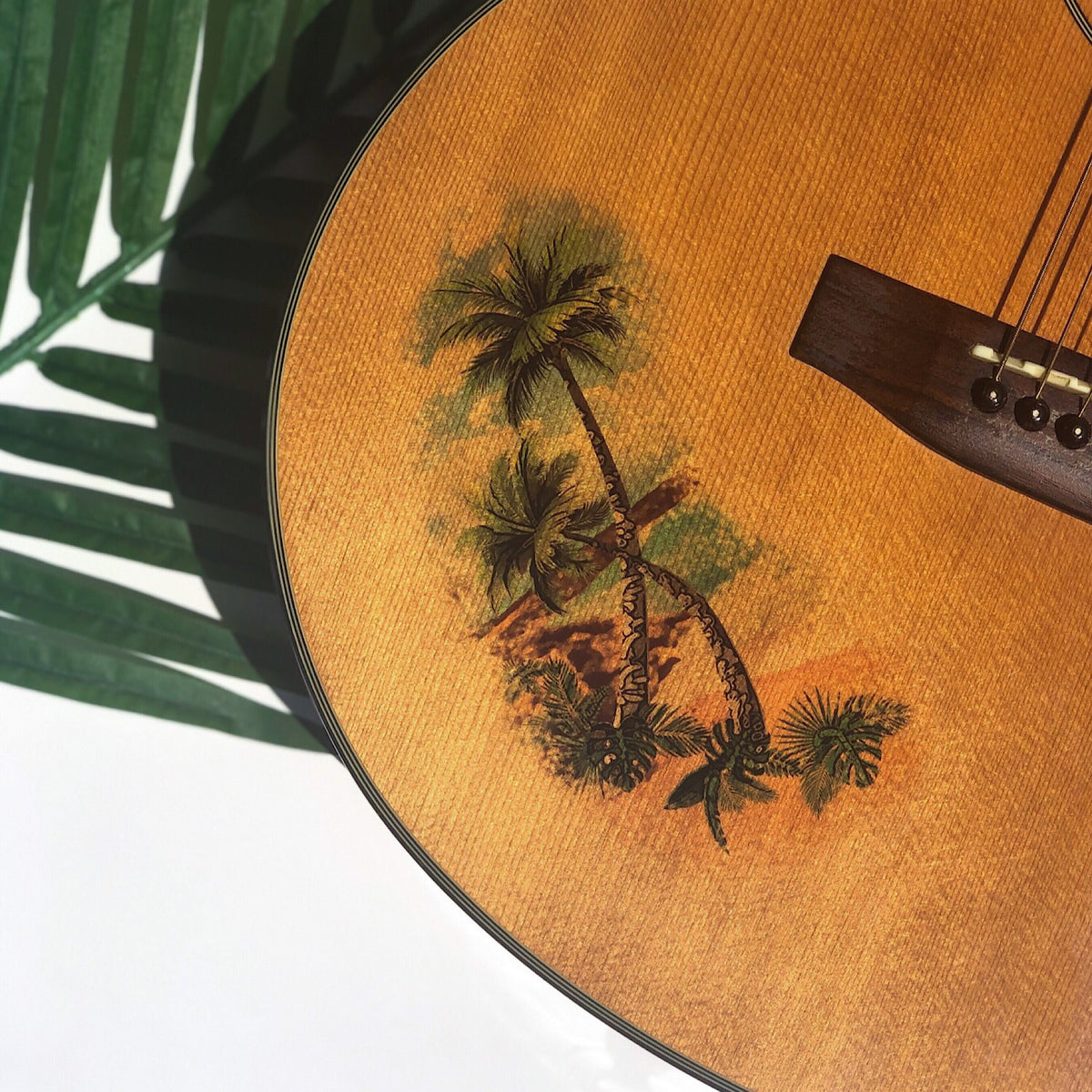 Vintage Palm Trees - Layer Graph Stickers for Guitars & Bass – Inlay ...