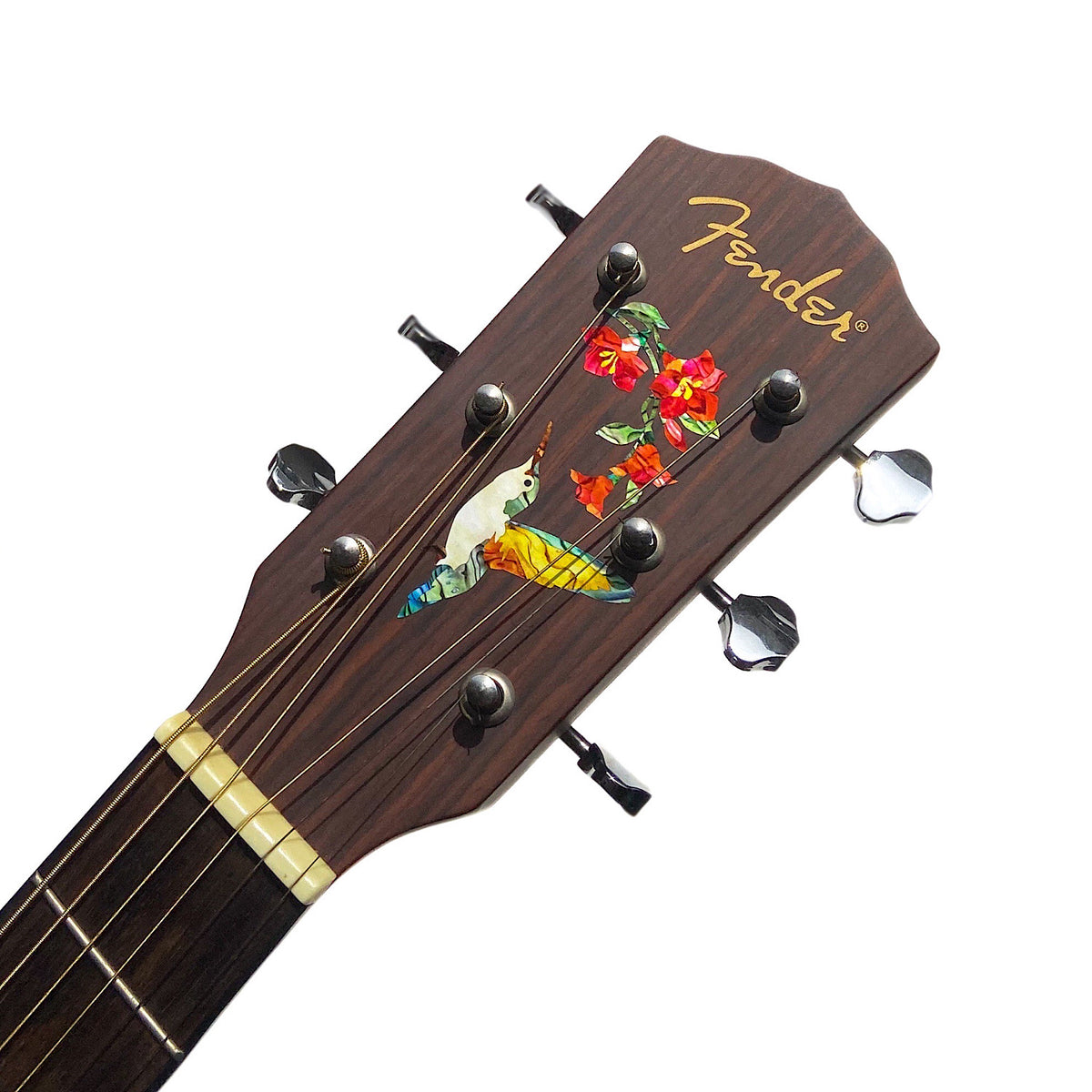 Hummingbird & Flowers - Inlay Stickers for Guitars, Bass & Ukuleles ...