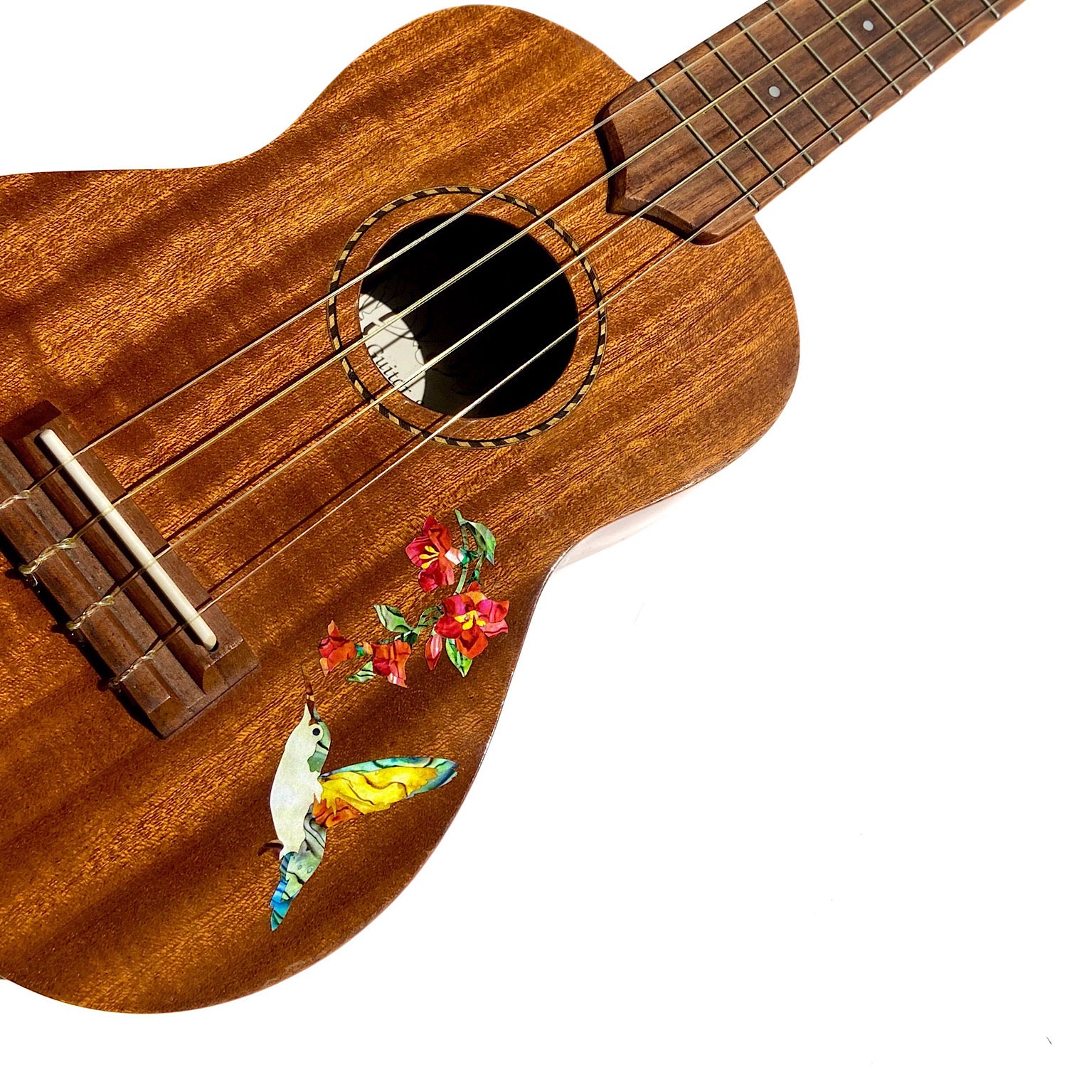 Hummingbird & Flowers - Inlay Stickers for Guitars, Bass & Ukuleles ...