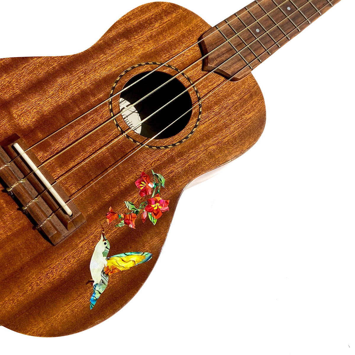 Hummingbird & Flowers - Inlay Stickers for Guitars, Bass & Ukuleles ...