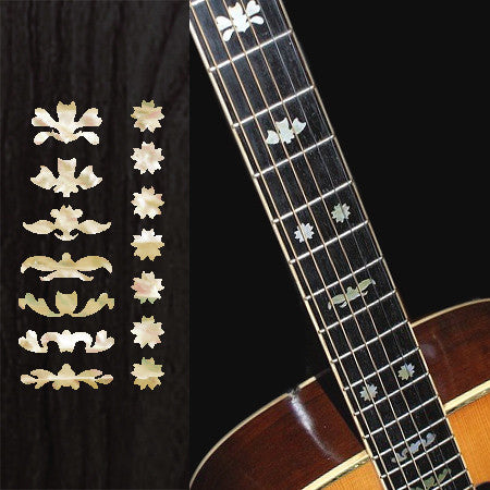 Deluxe#3 - Fret Markers for Guitars / F-002DX-WT – Inlay Stickers Jockomo