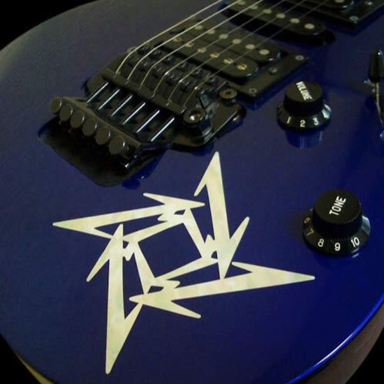 Metallica Ninja Star - Sticker Decal for Guitars & Bass