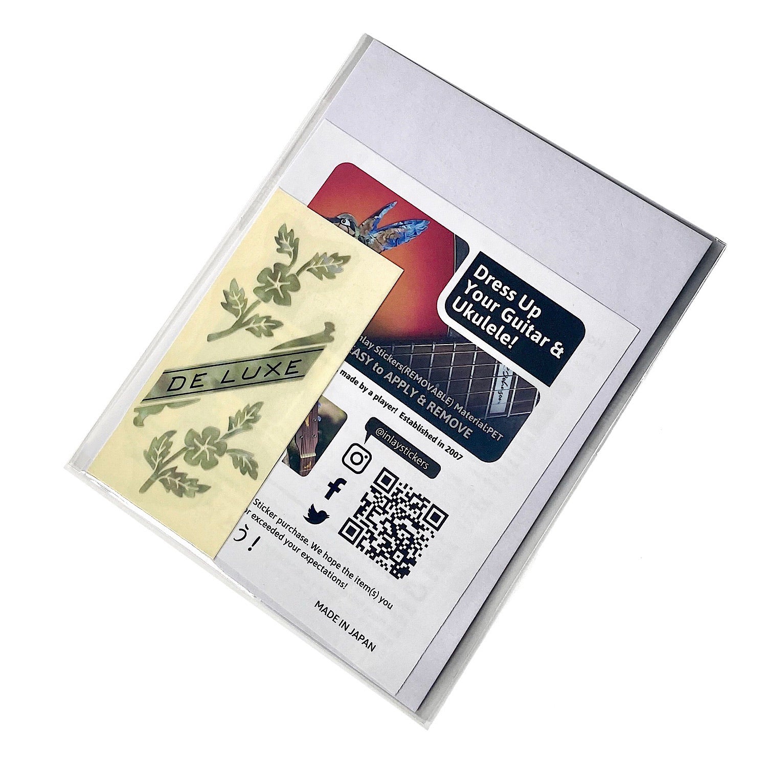 De Luxe Flowers - Inlay Sticker for Guitar Headstock – Inlay Stickers ...