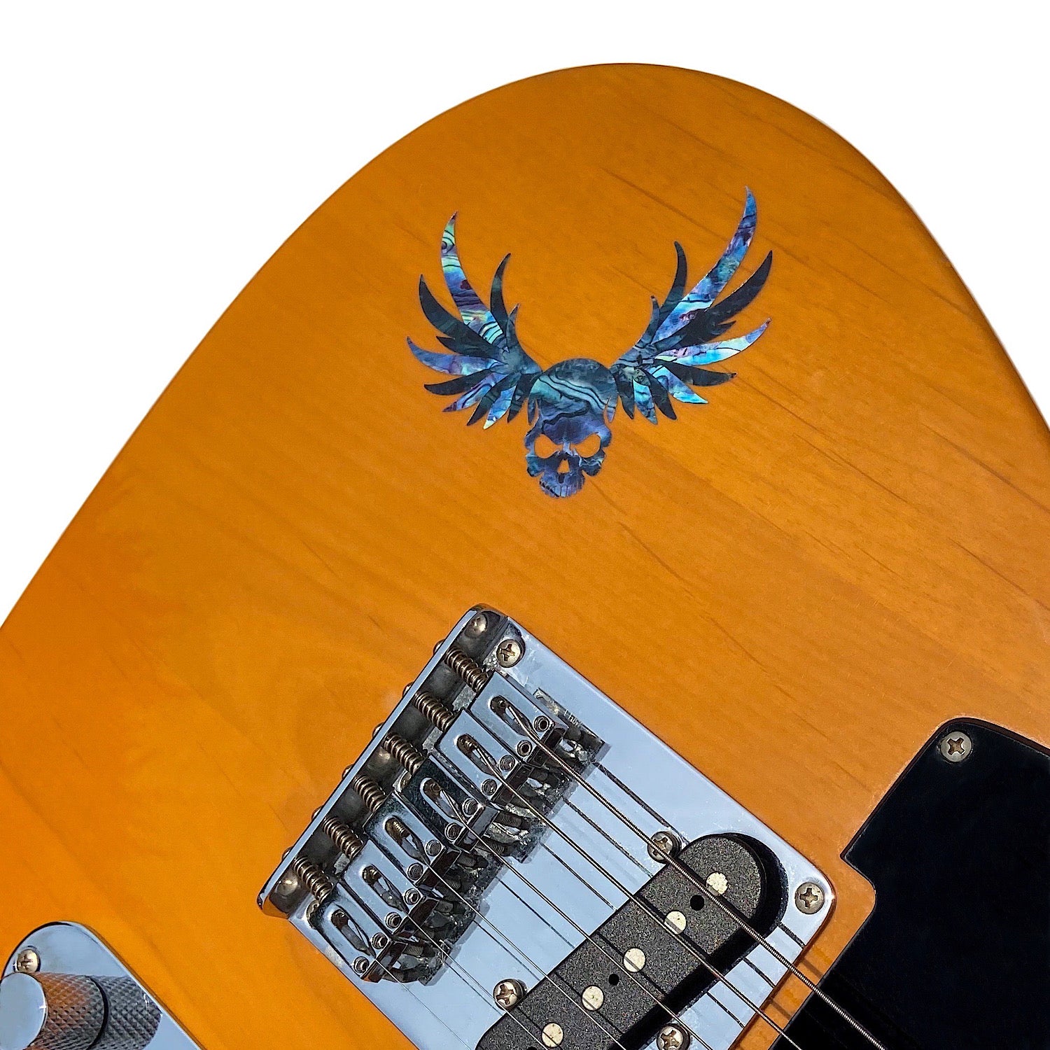 Winged-Skull - Inlay Sticker Decal for Guitars & Bass – Inlay Stickers ...