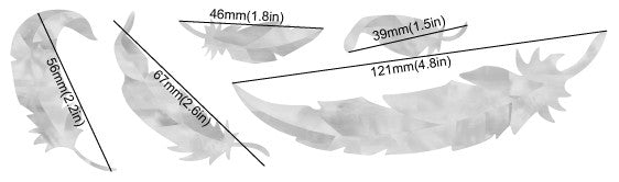 White Feathers - Inlay Stickers Decals for Guitars & Bass – Inlay ...