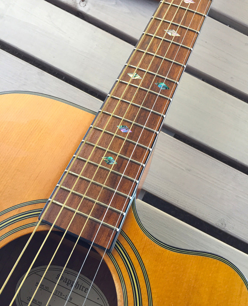 Traditional Slotted Diamond - Fret Markers for Guitars, Bass & Ukuleles